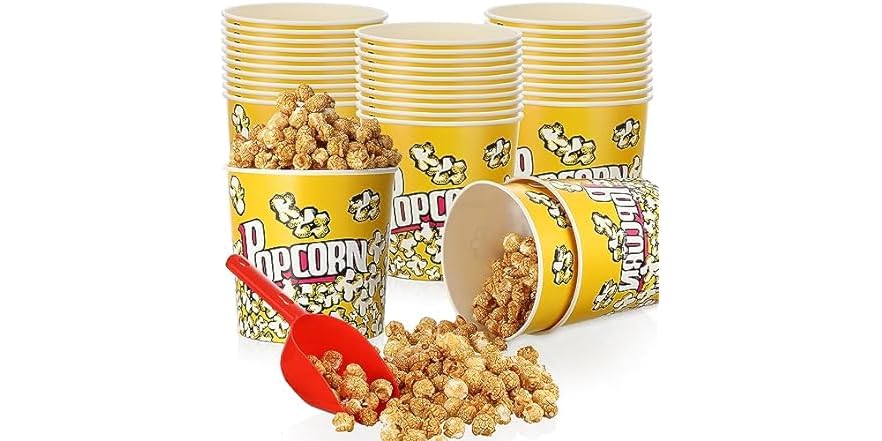 153 Pc 85 oz Reusable Popcorn Buckets