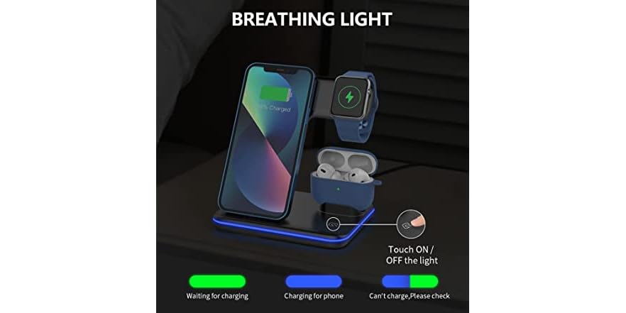 WAITIEE 3 in 1 Wireless Charger