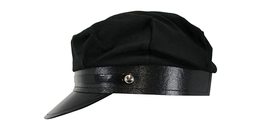 Adult Black Chauffeur Cap