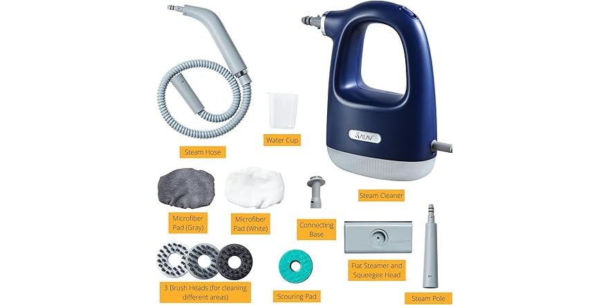 SALAV® CleanSteam Compact Steam Cleaner