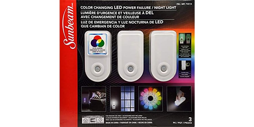 Sunbeam Color Changing LED Night Lights