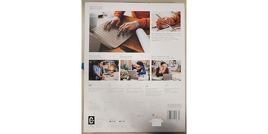 Logitech Combo Touch Detachable Keyboard (Sand) (Open Box)