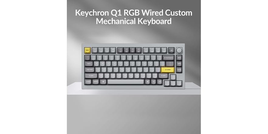 Keychron Q1 RGB Wired Custom Mechanical Keyboard (Open Box)