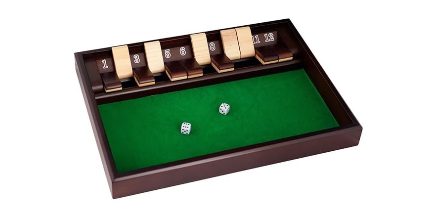 Shut The Box Game "12 Numbers" w/ Dice