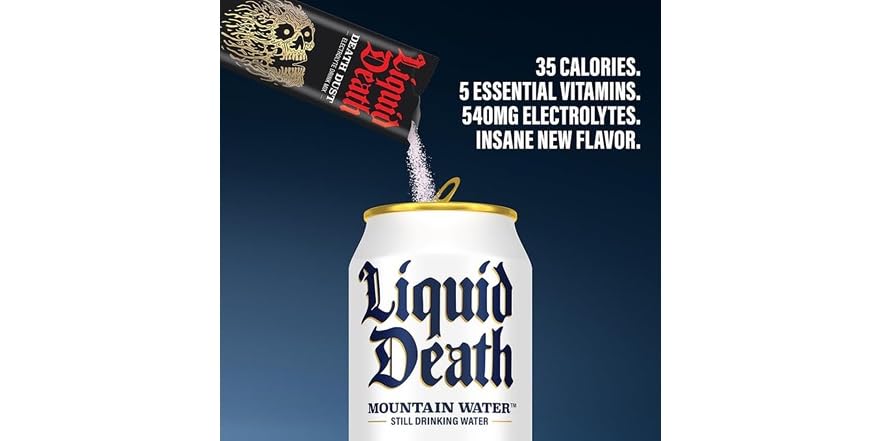 (36ct) Liquid Death Electrolyte Death Dust - Melon + Lime