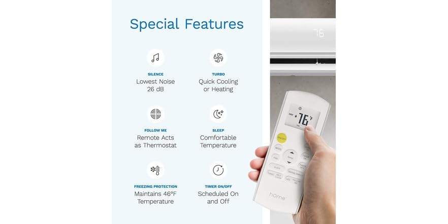Homelabs Mini Split 9k Btu Air Conditioner