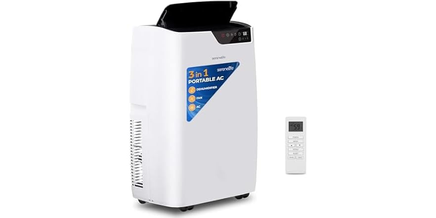 SereneLife 14k BTU Single Duct Portable AC