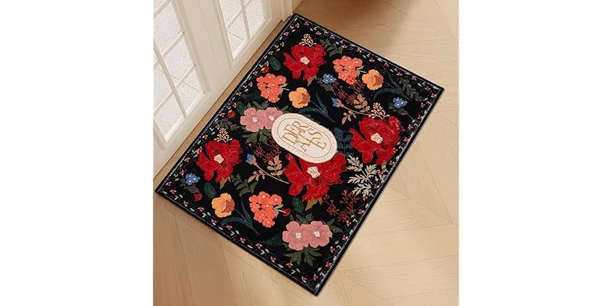 ROTTOGOON Floral Hallway Runner Rug 2'x3'