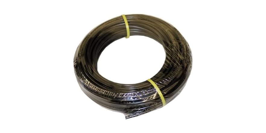 ATP PE06MABK Tubing,6mm OD,100 Ft L,Black