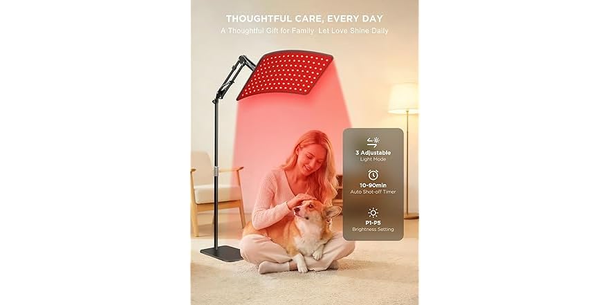 INTEO Red Light Therapy Lamp