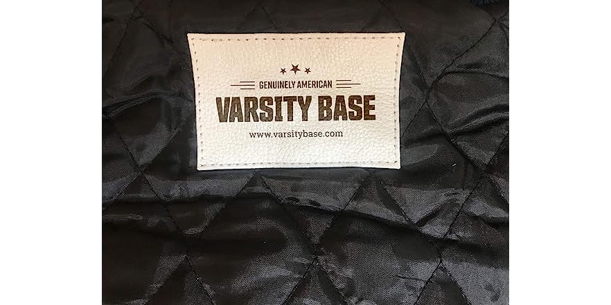 Varsity Base Letterman Jacket, Black, XXL