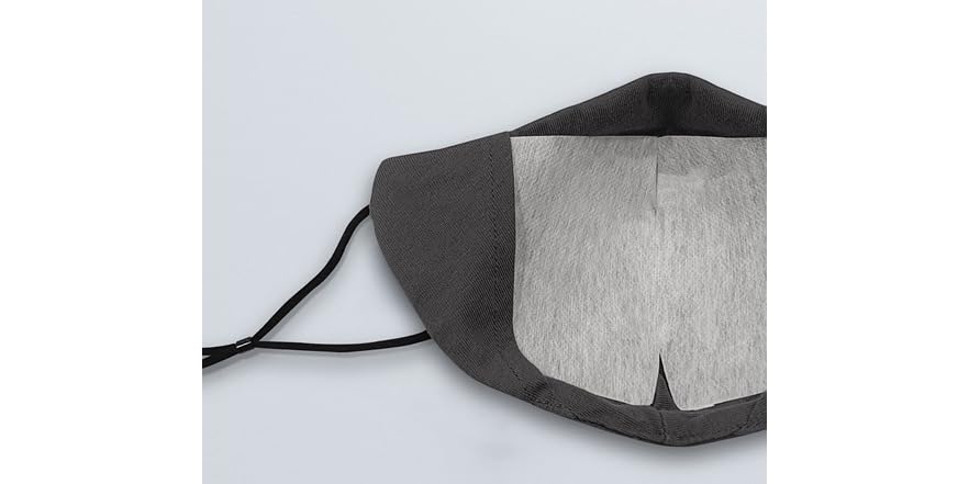 Dark Grey Reusable Face Mask, 5-Pack