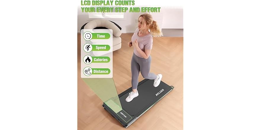 AKLUER 2.25 HP Under Desk Mini Treadmill