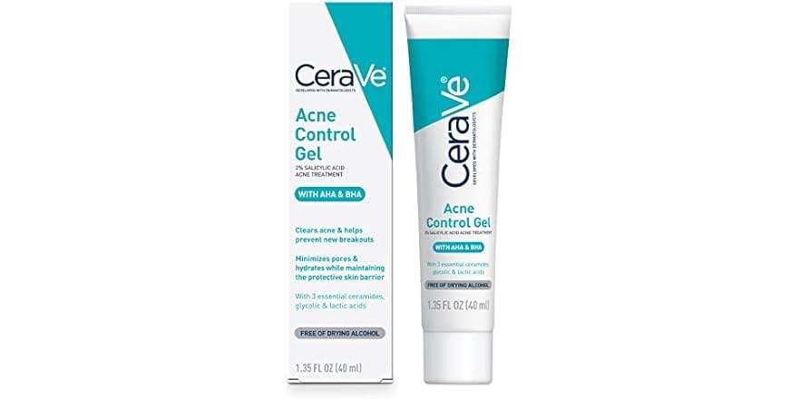 2 Pack CeraVe Acne Control Gel 1.35 Fl Oz