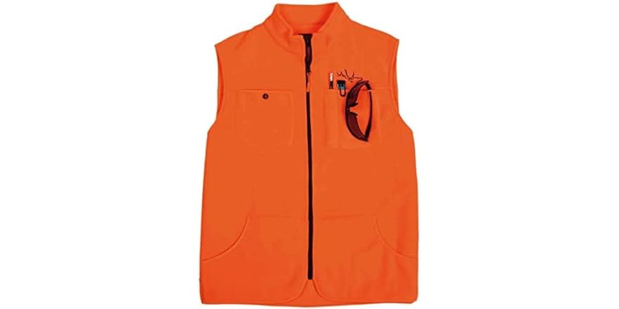 EDTREK Mens Full-Zip Polar Fleece Vest