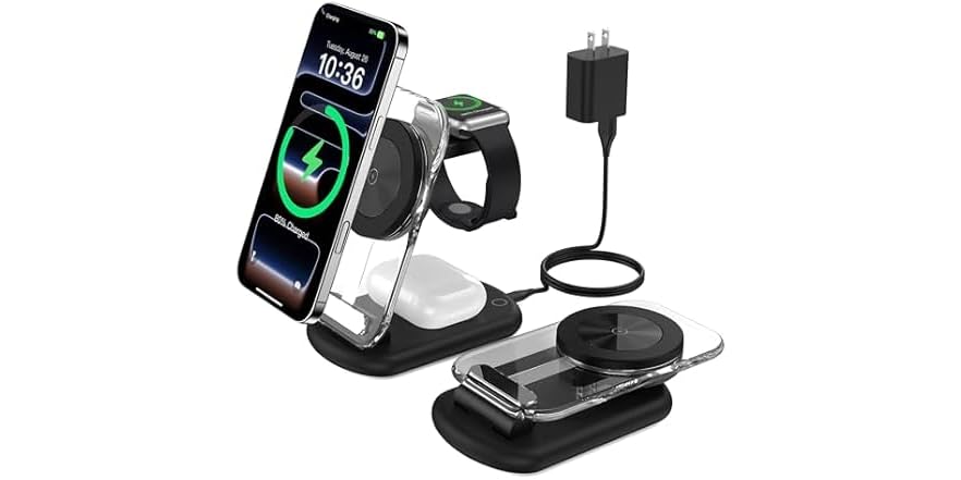 Mukiya 3 in 1 Magnetic Wireless Charging Station