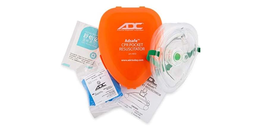 ADC CPR Mask Pocket Resuscitator Kit