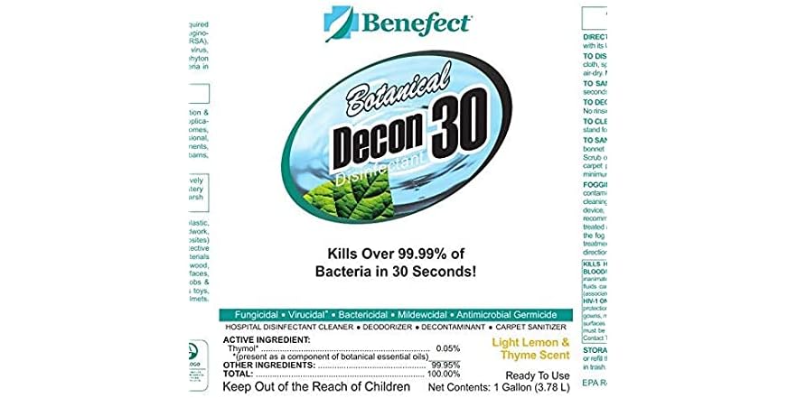 Botanical Decon 30 Disinfectant Cleaner