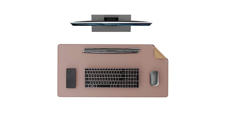 YSAGi Eco Cork PU Leather Desk Pad - Medium (Your Choice of Color)
