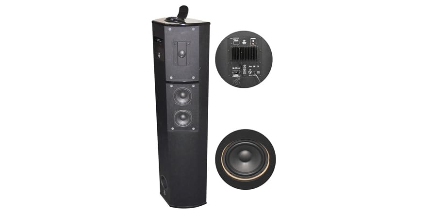 Pyle 2.1CH Tower Speaker with iPod Dock