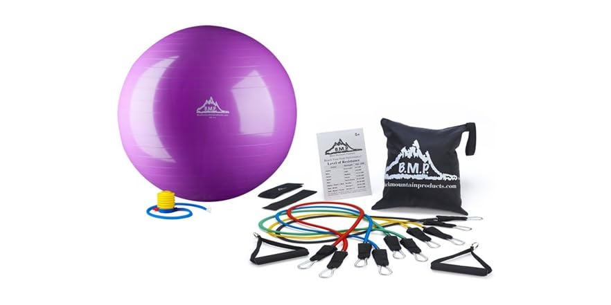 Stability Ball/Resistance Bands Combo
