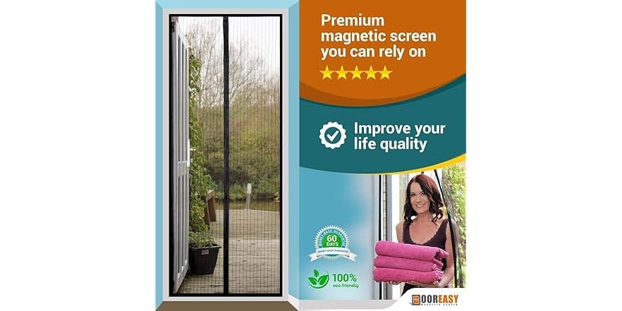 Magnetic Quick Close Screen Door
