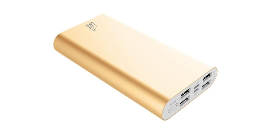 LAX Pro 12000 or 16800 mAh 4-USB Power Bank