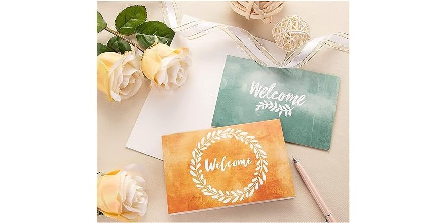 48 Pack Welcome Cards With 48 Envelopes
