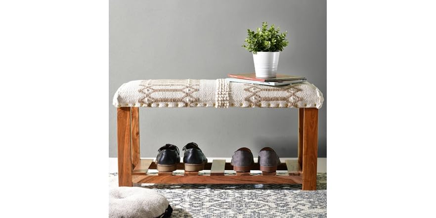 TDI Home Decor Upholstered Storage Bench