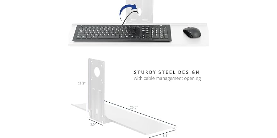 Keyboard and Mouse VESA Mount Attachment