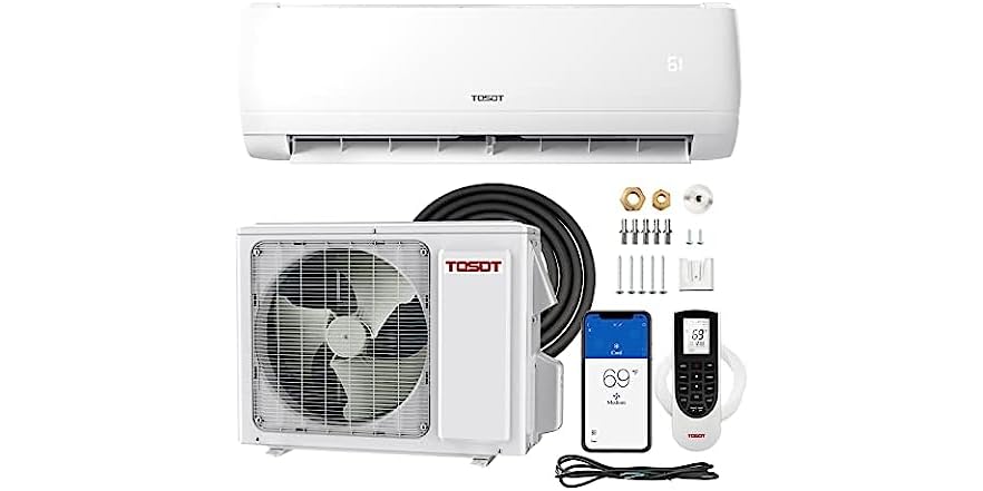 TOSOT 12,000 BTU Mini Split AC WiFi-110V