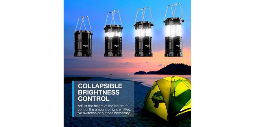 Vont LED Camping Lantern 4-Pack