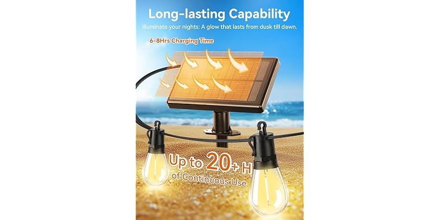 Brightever Solar Powered String Lights