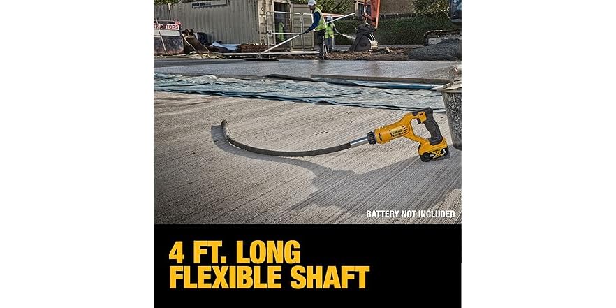 DEWALT DCE531B 20V MAX* Pencil Concrete Vibrator