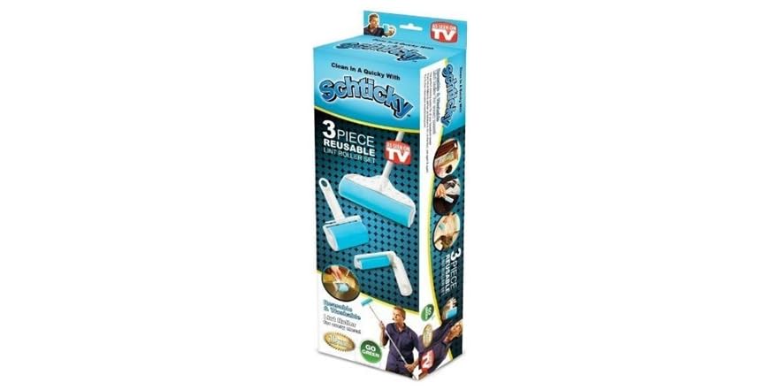 As Seen On TV Schticky Deluxe Reusable Lint Roller Set