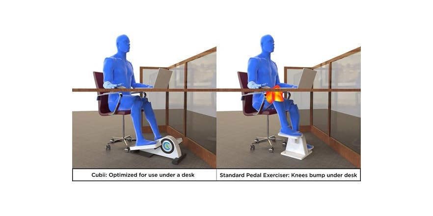 Cubii Pro Under Desk Elliptical, Chrome