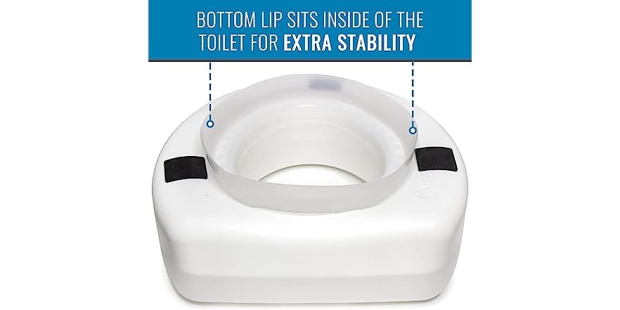 HealthSmart Raised Toilet Seat Riser