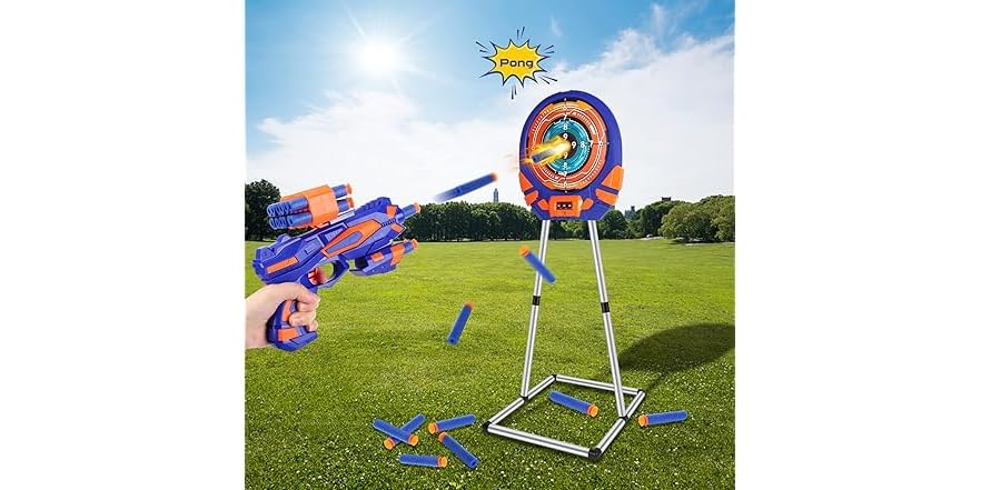 Nerf Gun and Target Bundle