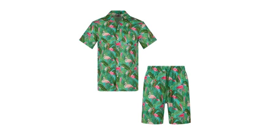 2Pc Mens Top & Bottom Beach Set