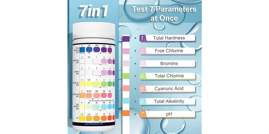 EASYTEST 7-Way Pool Test Strips