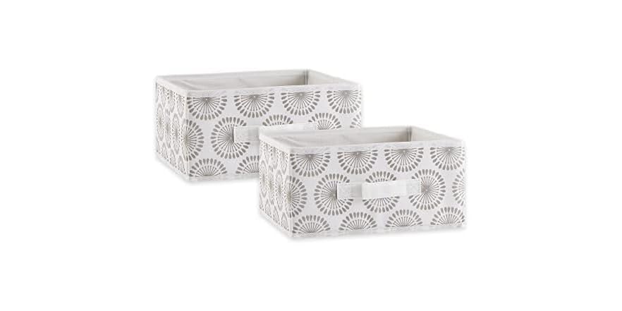 (2 Piece) Polyester Storage Bin