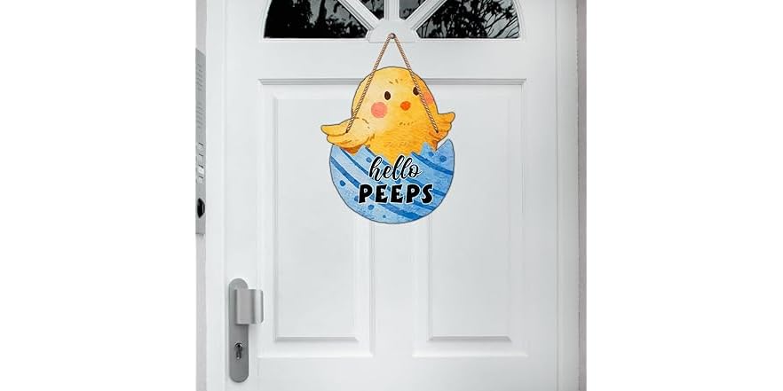 Easter Hello Peeps Door Decorations
