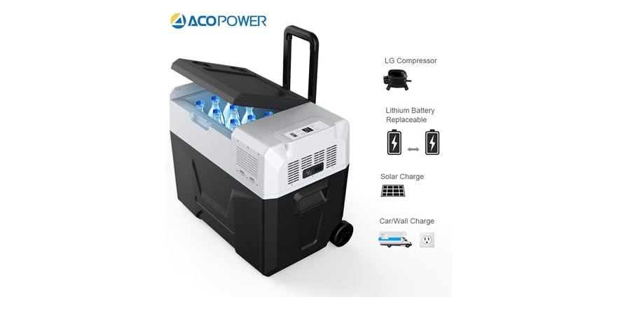ACOPOWER (Replaceable Battery) Freezer