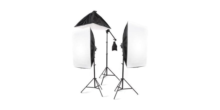 StudioFX 2400 Watt Photography Softbox Lighting Kit