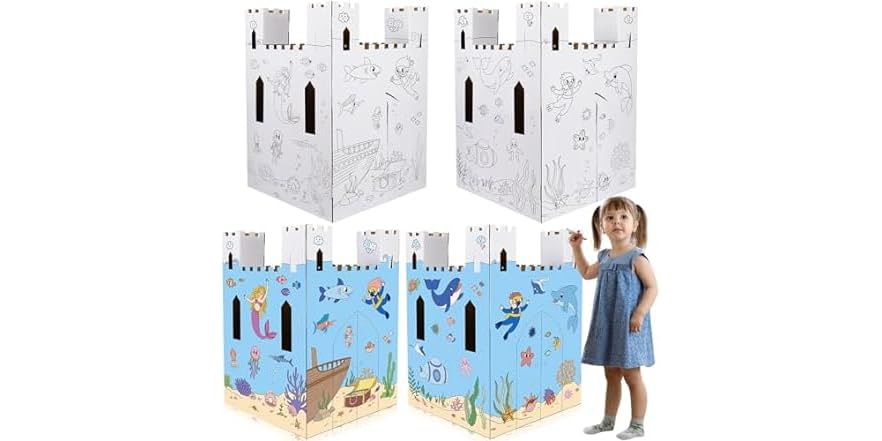 4 PC Under The Sea Cardboard DIY Craft