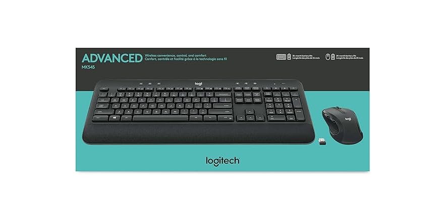 Logitech MK545 Advanced Wireless Keyboard and Mouse Combo (Open Box)