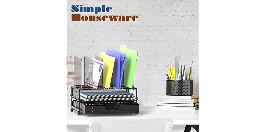 Simple Houseware Mesh Desk Organizer