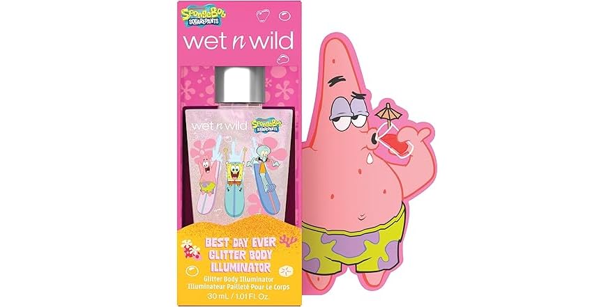 wet n wild Spongebob Best Day Ever Glitter Body Illuminator
