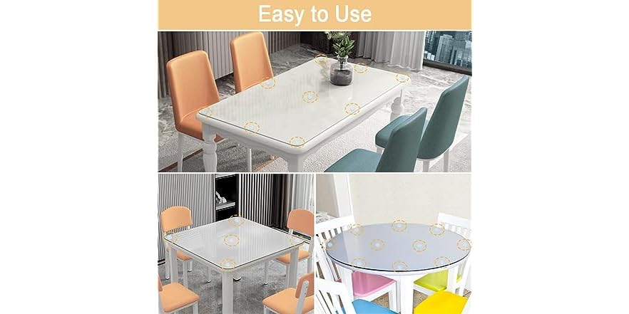 Clear Soft Glass Table Top Bumper 20 pcs
