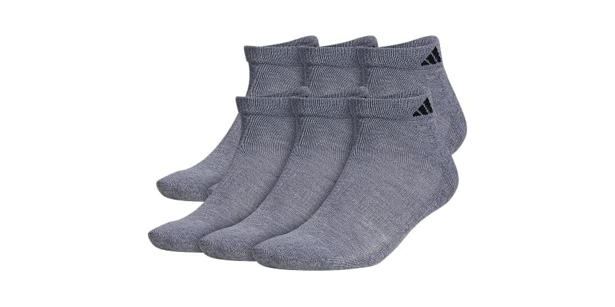 Adidas 6 Pair Athletic Low Cut Socks